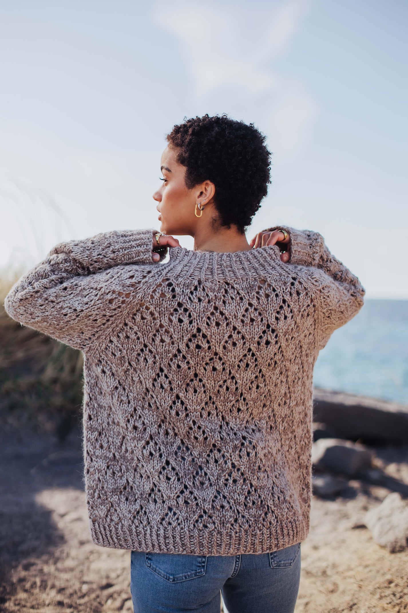 Amsel Damenpullover – Stroff Knitting