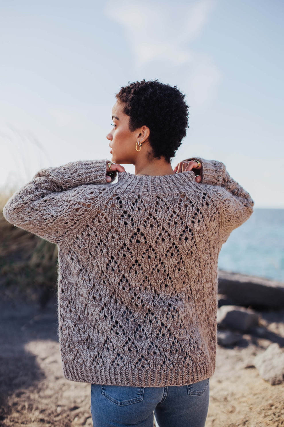 Amsel Damenpullover – Stroff Knitting