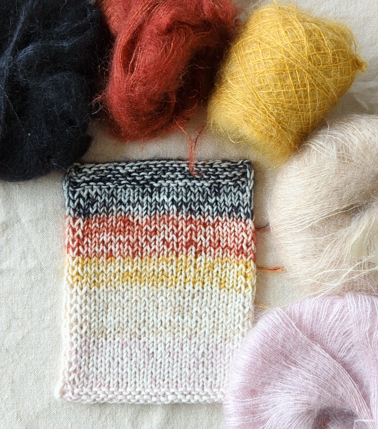 How to combine wool and mohair – Stroff Knitting