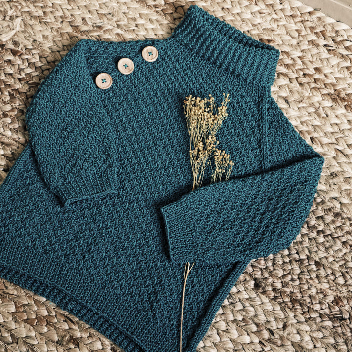 Röskva Kinderpullover – Stroff Knitting